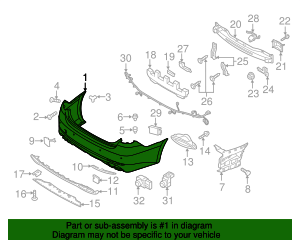 86650-3T500 - Bumper Cover 2016 Kia K900 | Kia.Parts Store