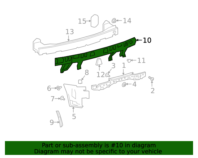 Toyota OEM Absorber Part# 52615-WAA01 | OEM Vehicle Parts