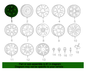 2007-2023 Mopar Wheel, Steel 4895425AE | TascaParts.com