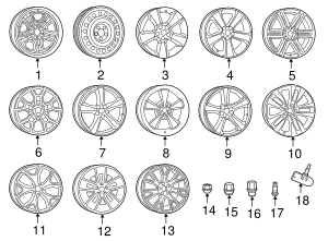 2007-2023 Mopar Wheel, Steel 4895425AE | TascaParts.com