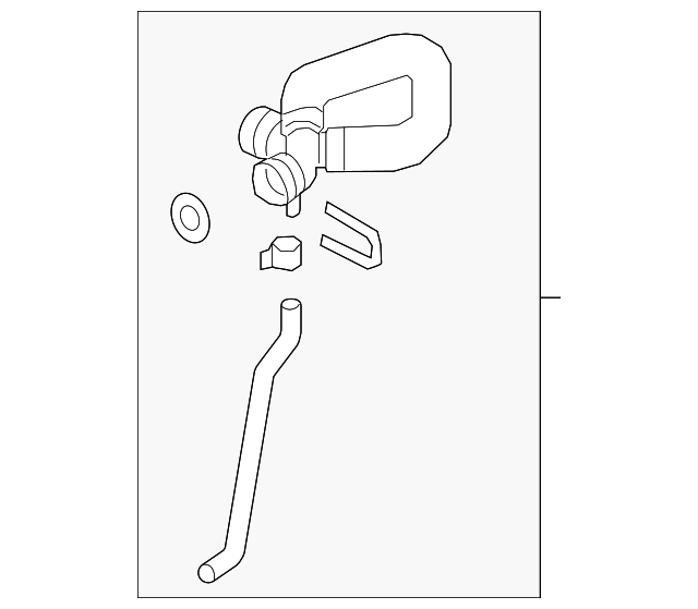 4M0-122-101-AK - Upper Hose 2017-2019 Audi Q7 | Audi OEM Parts
