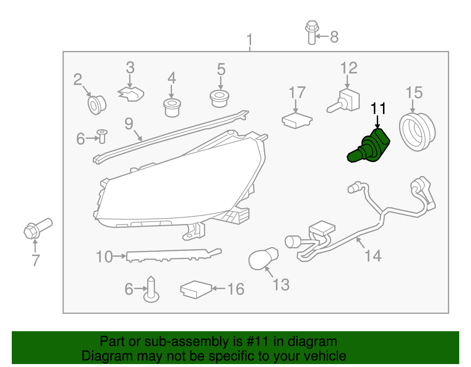 2011-2021 GM Headlamp Bulb 13579204 GM | GMPartsDirect.com