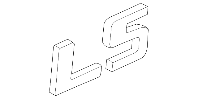 2016-2018 Chevrolet Spark Passenger Side Liftgate Trim LS Emblem ...