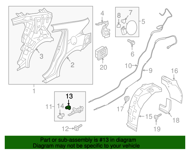 1995-2024 Hyundai Release Handle Knob 81575-22000 | OEM Parts Online