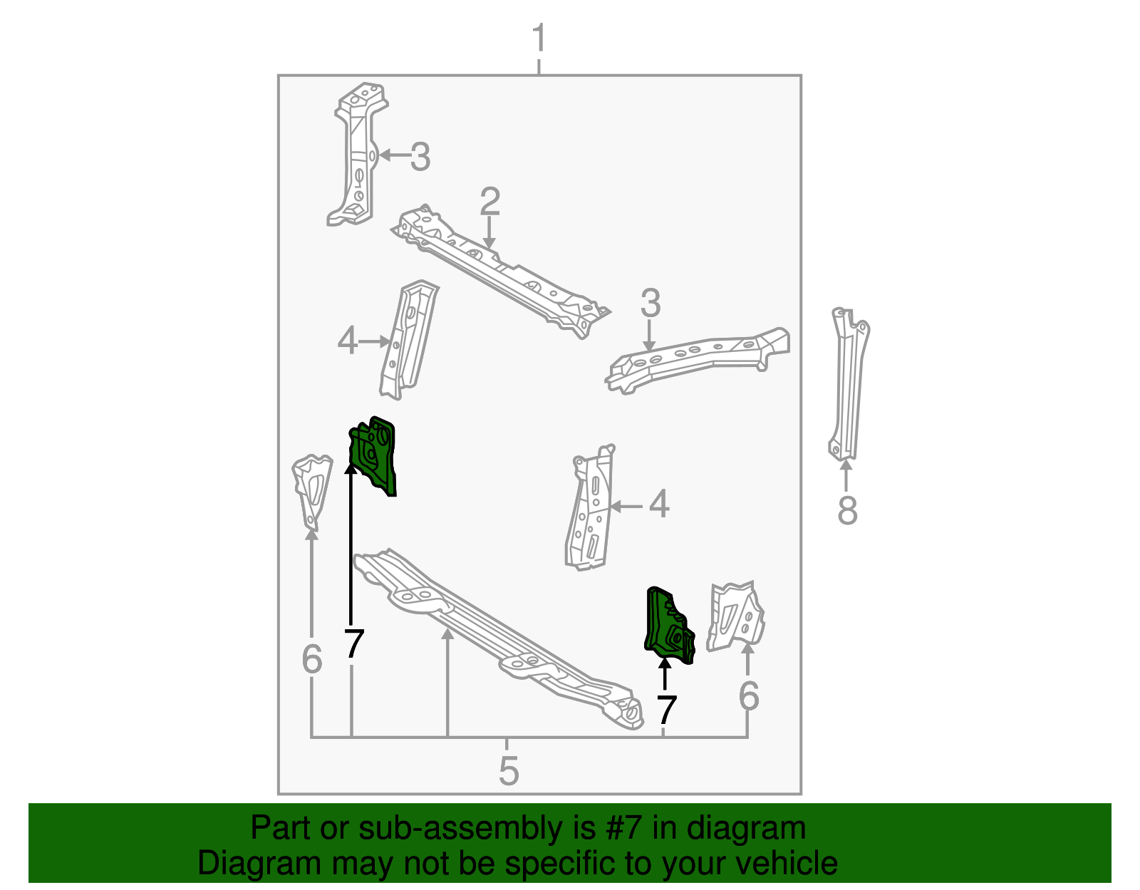 2001-2005 Toyota RAV4 Fender Gusset 57167-42020 | Retail Performance ...