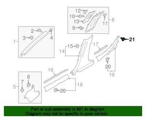 85746-02000AQ - Trunk Side Trim Plug 2001-2024 Kia | Kia.Parts Store