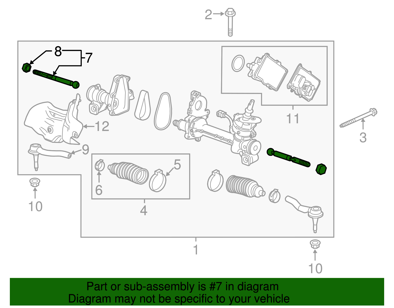2017-2025 Cadillac XT5 W (S)Rod Kit 87853961 GM | GMPartsDirect.com