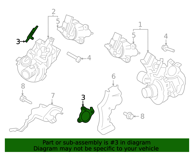 2021 Ford F-150 Turbocharger Gasket ML3Z-9450-A | TascaParts.com