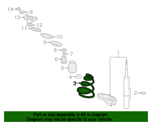 2006-2008 Porsche 911 Spring 997-343-533-39-504 | Sunset Porsche Parts