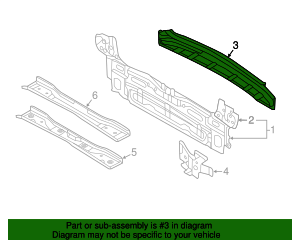 2015-2020 Audi Rear Body Reinforcement 8V5-813-307 | AutoNationParts.com