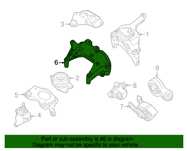 11231-3TS1A - Mount Bracket 2013-2018 Nissan | Nissan Parts ...
