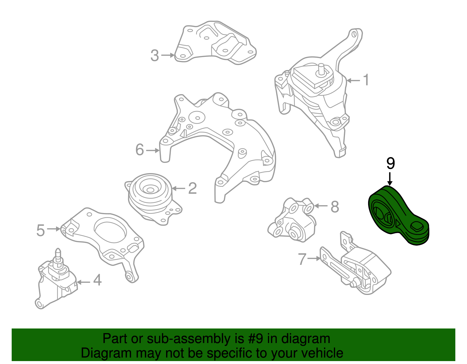 2007-2018 Nissan Torque Rod 11350-3TA0B | Nissan Parts Central
