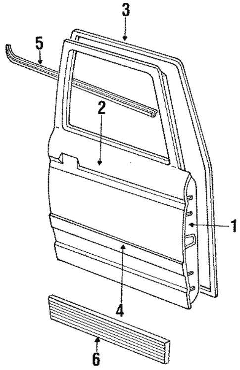 Door & Components for 1992 Ford Ranger | Blue Springs Ford Parts