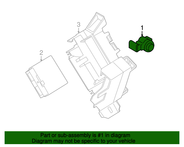 2017-2018 BMW M3 Parking Aid Sensor 66-20-9-317-895 | AutoNationParts.com