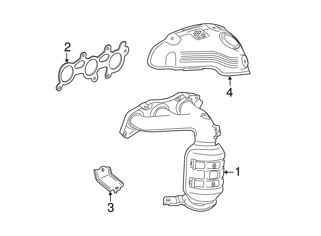 17140-31H00 - Exhaust Manifold For 2007-2009 Lexus ES350 | Lexus OE Parts