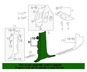 23426690 - OEM GM Lwr Ctr Plr Trim | GMPartsCenter.net | GM Parts Center