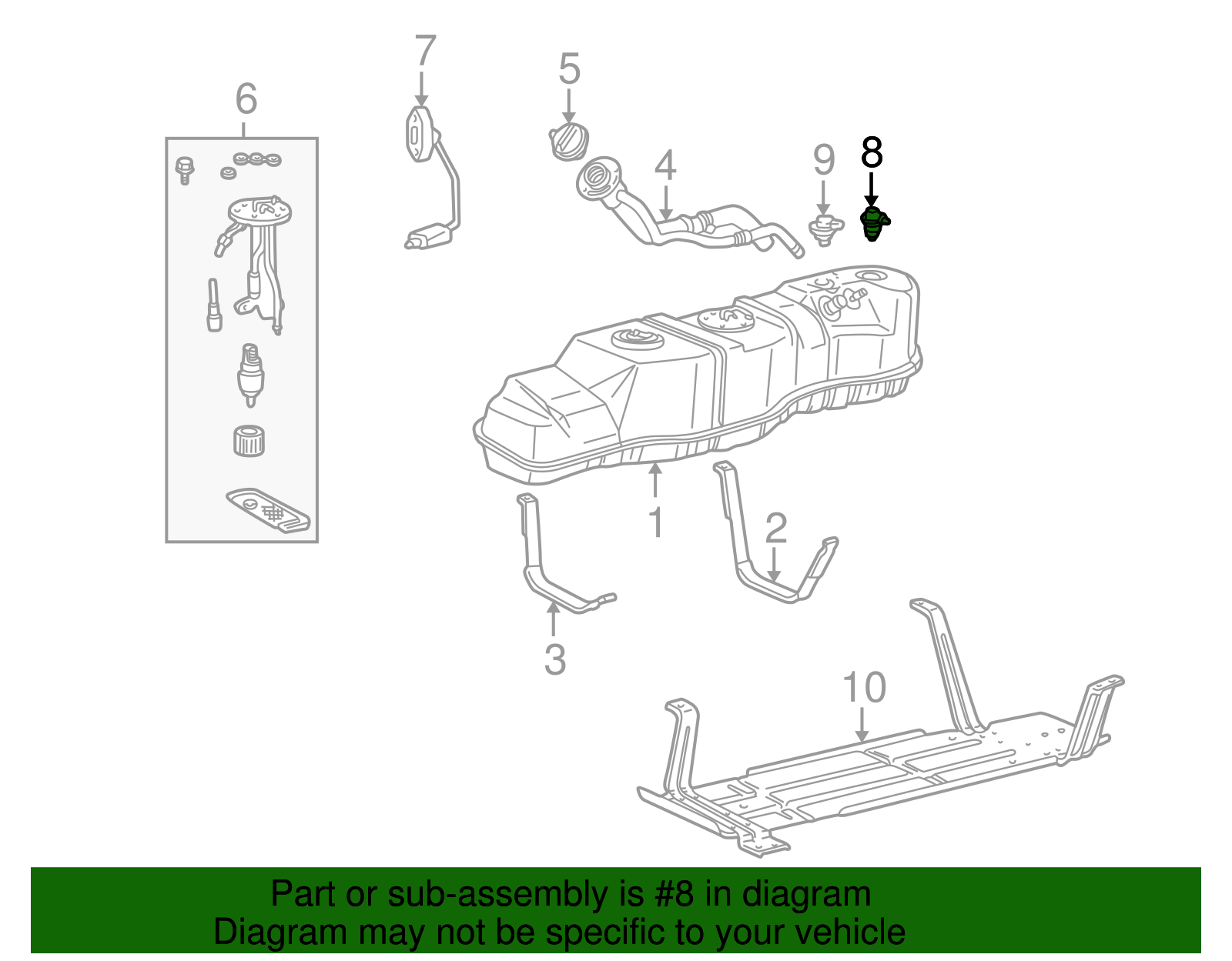 F65Z-9B593-DA - Vapor Valve 1997-2004 Ford | Big 3 Auto Parts