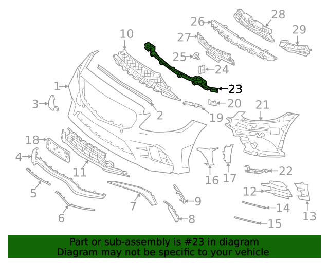 205-885-59-02 - Cover Support 2019-2020 Mercedes-Benz | Mercedes-Benz ...