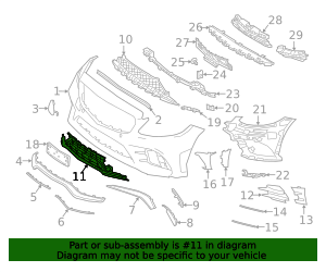 2058857904 - Lower Grille 2019-2023 Mercedes-Benz | AutoNation Parts