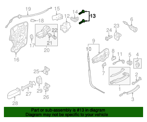 WHT-003-688 - Lock Screw 2011-2018 Audi | Audi OEM Parts