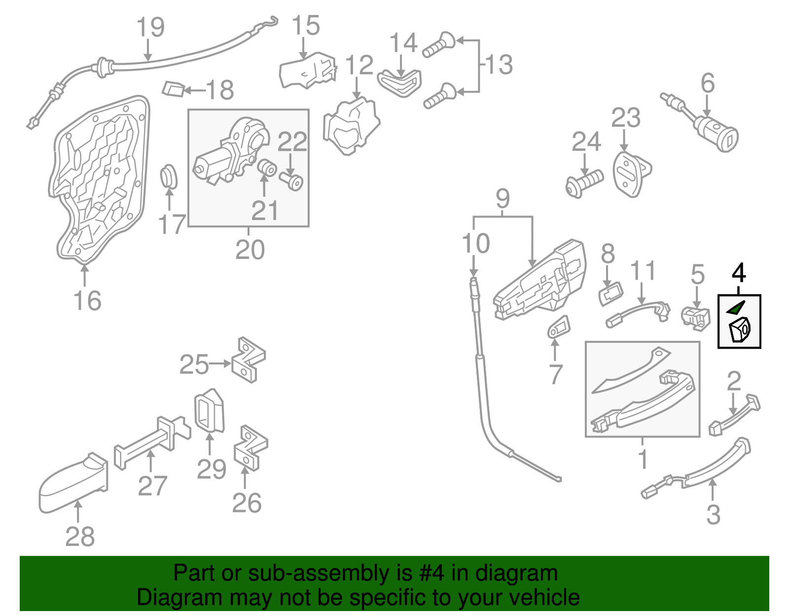 2015-2018 Audi Cap 4H1-837-879-C-GRU | European OEM Parts Direct