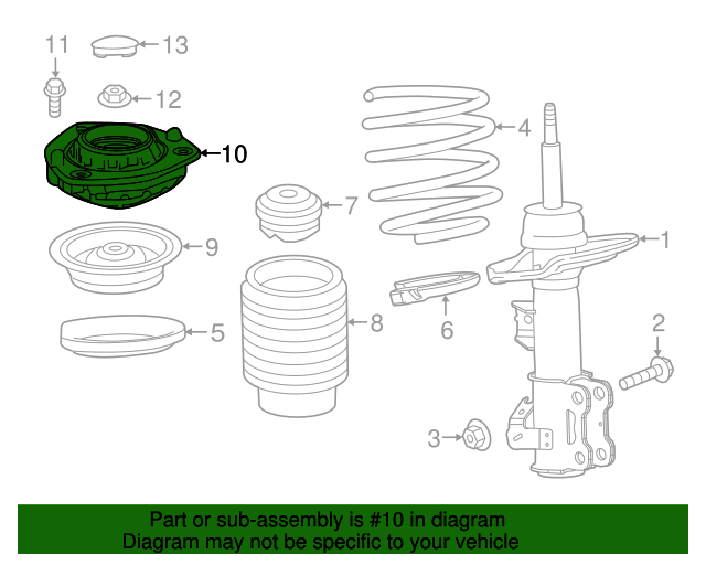 2016-2024 Chevrolet Camaro Front Suspension Strut Mount 84103429 | OEM ...