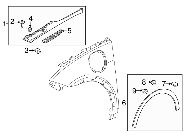 2017-2020 Chevrolet Bolt EV Upper Molding 42559427 | GMPartsDirect.com