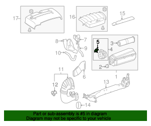 006-153-98-28 - Turbocharger Boost Sensor 2003-2014 Mercedes-Benz ...