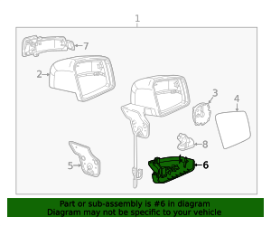 2006-2019 Mercedes-Benz Door Mirror Cover 166-810-03-15 | AutoNation Parts