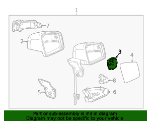 463-810-02-86 - Mirror Motor 2004-2012 Mercedes-Benz | Mercedes-Benz ...