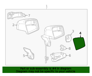 2002-2012 Mercedes-Benz Door Mirror Glass 463-810-83-16 ...