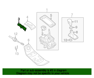 8R1-713-463-3Q7 - Automatic Transmission Shift Indicator 2012-2017 Audi ...