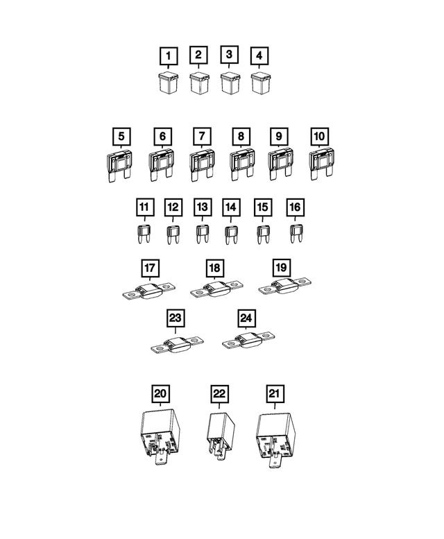 2014-2023 Mopar Electrical Relay 6106093AA | Mopar Estores