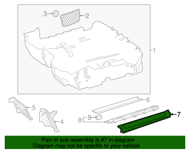 231-680-03-35-9051 - Scuff Plate 2013-2020 Mercedes-Benz | Mercedes ...