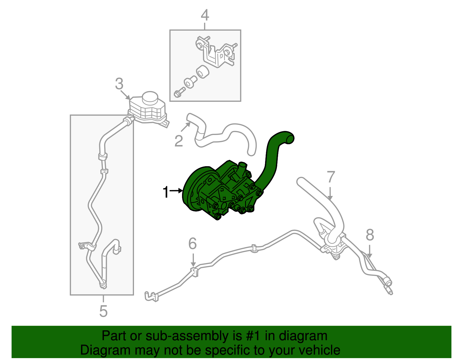 2007-2013 Nissan Altima Power Steering Pump 49110-ZX01B | Nissan Parts ...