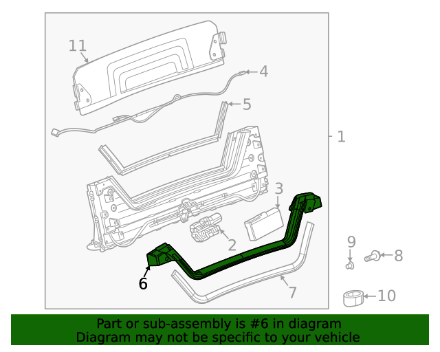 2020-2022 Chevrolet Corvette Folding Top Stowage Compartment Lid ...