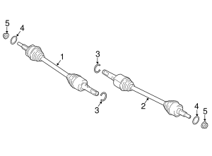 GL7Z-4K138-B 2016-2023 Ford Axle Assembly | Fairway Ford Parts