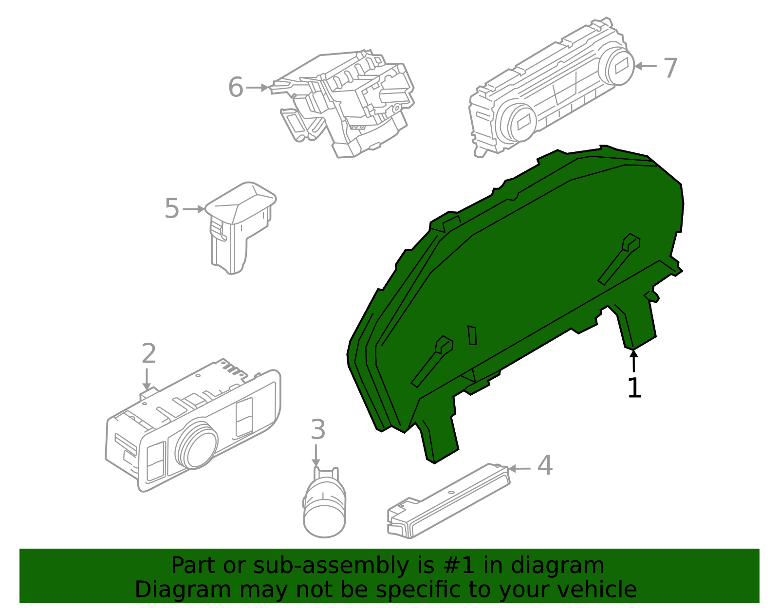 2021-2024 Ford Bronco Sport Instrument Cluster M1PZ-10849-A | Ford OEM ...