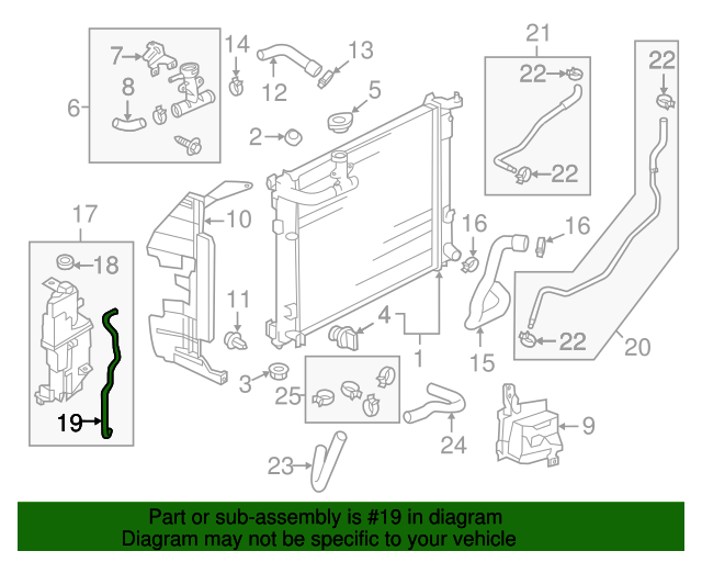 21741-1HS3B - Overflow Hose 2013-2019 Nissan | Nissan Parts ...