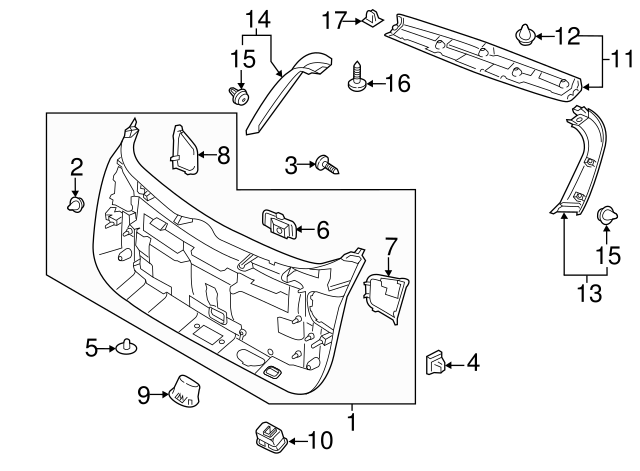 81792-D3000 - Pull Handle 2017-2018 Kia Sportage | Kia.Parts Store