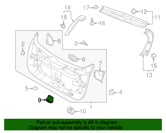 81260-D9010 - Handle, Outside 2017-2019 Kia Sportage | Kia Cheap Parts