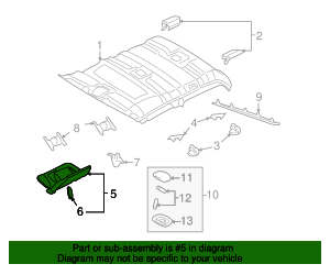 2007-2009 Ford Sun-Visor 7L2Z-7804105-GA | OEM Parts Online