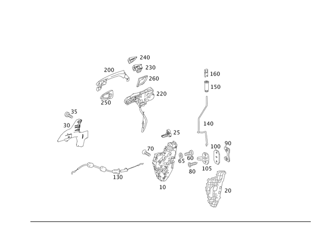 216-723-02-39 - Securing Rod 1998-2014 Mercedes-Benz | Mercedes-Benz ...