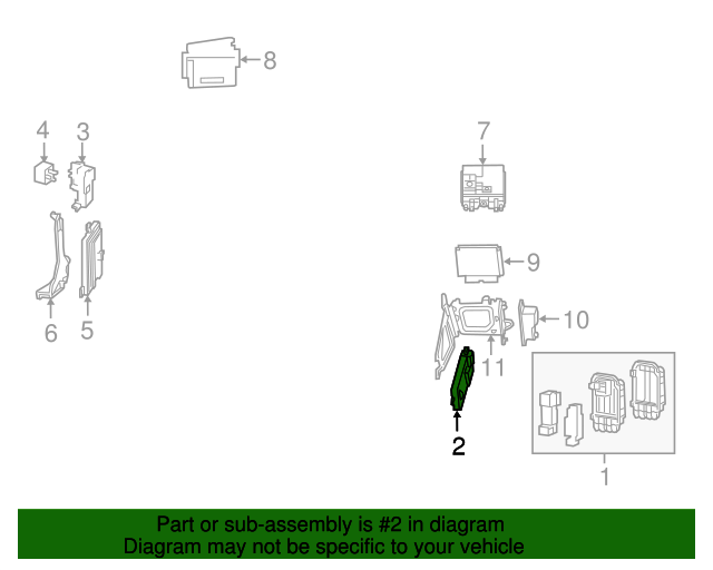 205-540-27-50 - Fuse Box 2016-2018 Mercedes-Benz C 350e | Mercedes-Benz ...