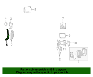 205-545-00-40 - Keyless Entry Receiver Bracket 2015-2023 Mercedes-Benz ...