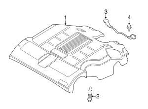 LR167464 - Engine Cover 2015-2022 Land Rover Range Rover Sport ...