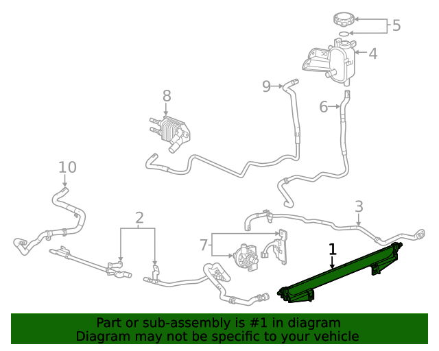 84098260 - Engine Auxiliary Radiator 2020-2024 GM | GM Parts Warehouse