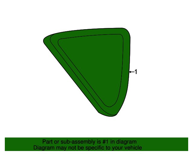 2015-2020 Jeep Renegade Quarter Glass - Passenger Side (RH) 68438137AA ...