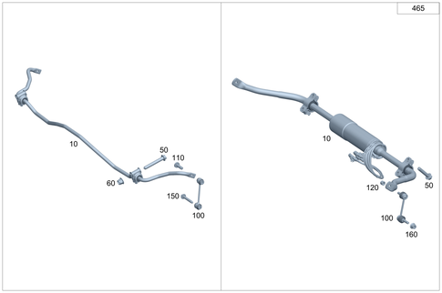 Rear Torsion Bar for 2024 Mercedes-Benz GLC300 | Mercedes-Benz USA Parts