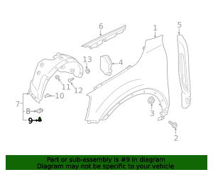 86829-A2000 - Fender Liner Rivet 2020-2024 Kia | Kia.Parts Store